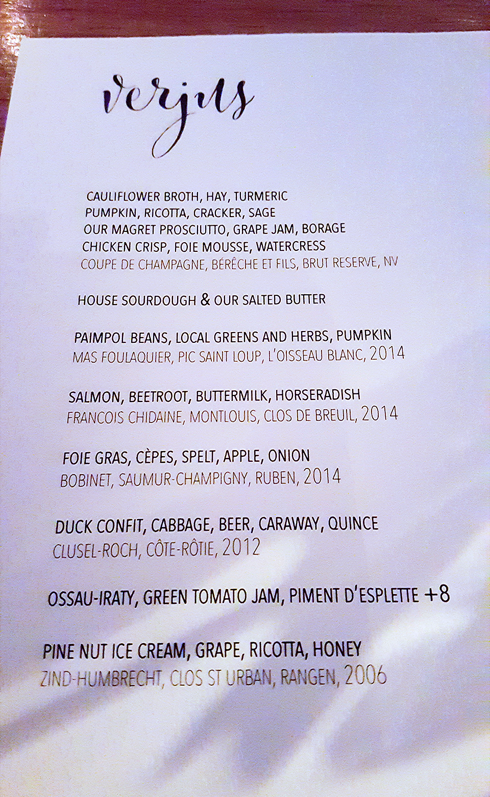 Verjus Serves Up the Best of New Paris Food Scene :: planet gusto